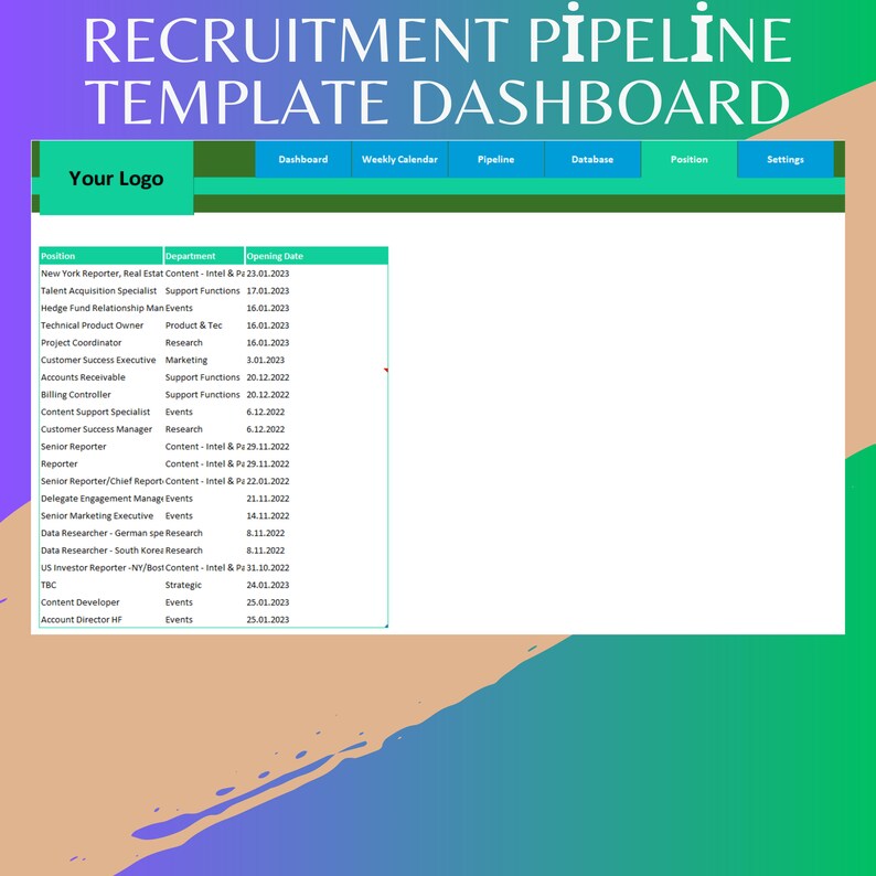 Recruitment Tracker , Human Resource Management, Recruitment Pipeline ...