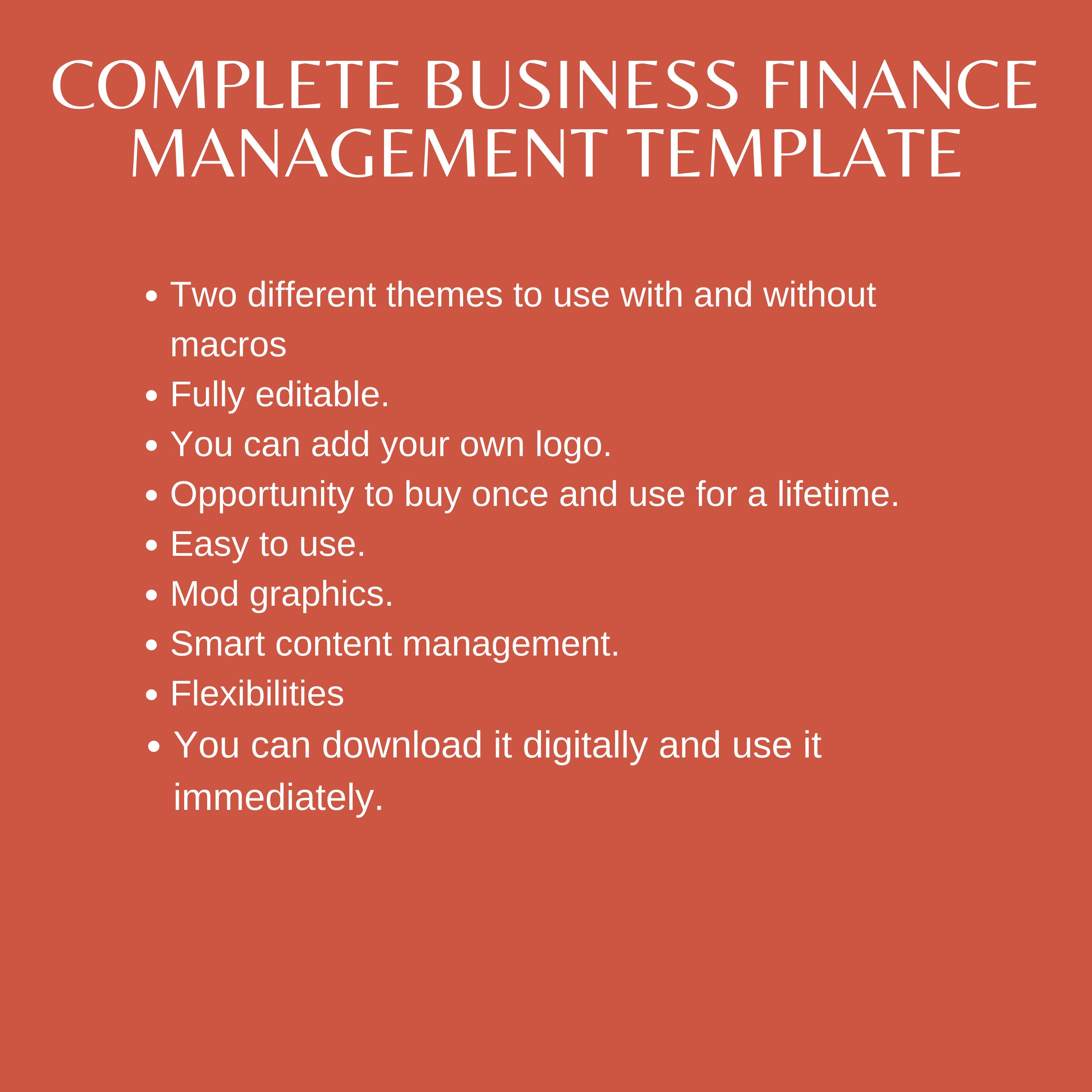 Business Finance Management Template: Financial Toolkit - Etsy