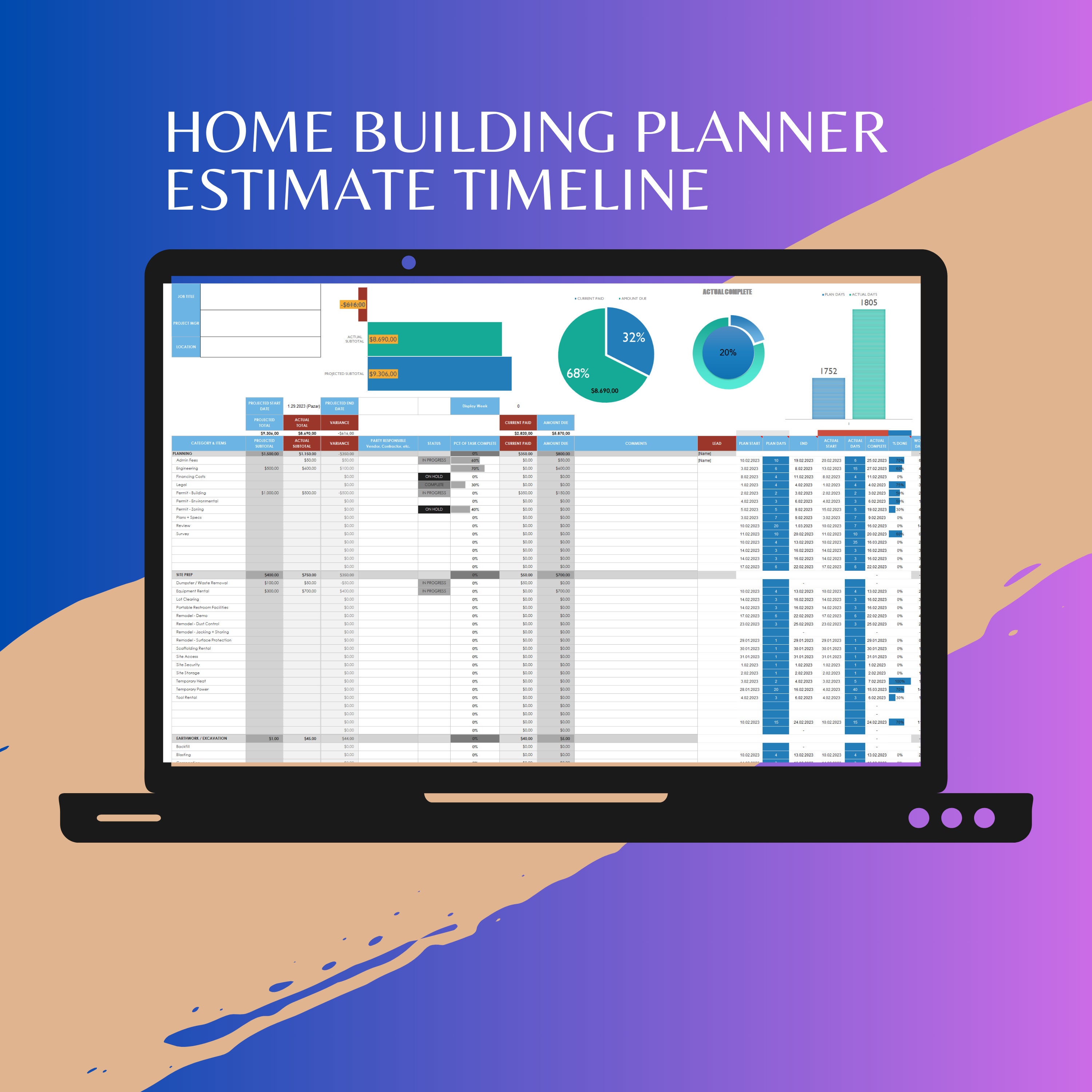 Home Building Planner, House Building Template, Home Renovation ...