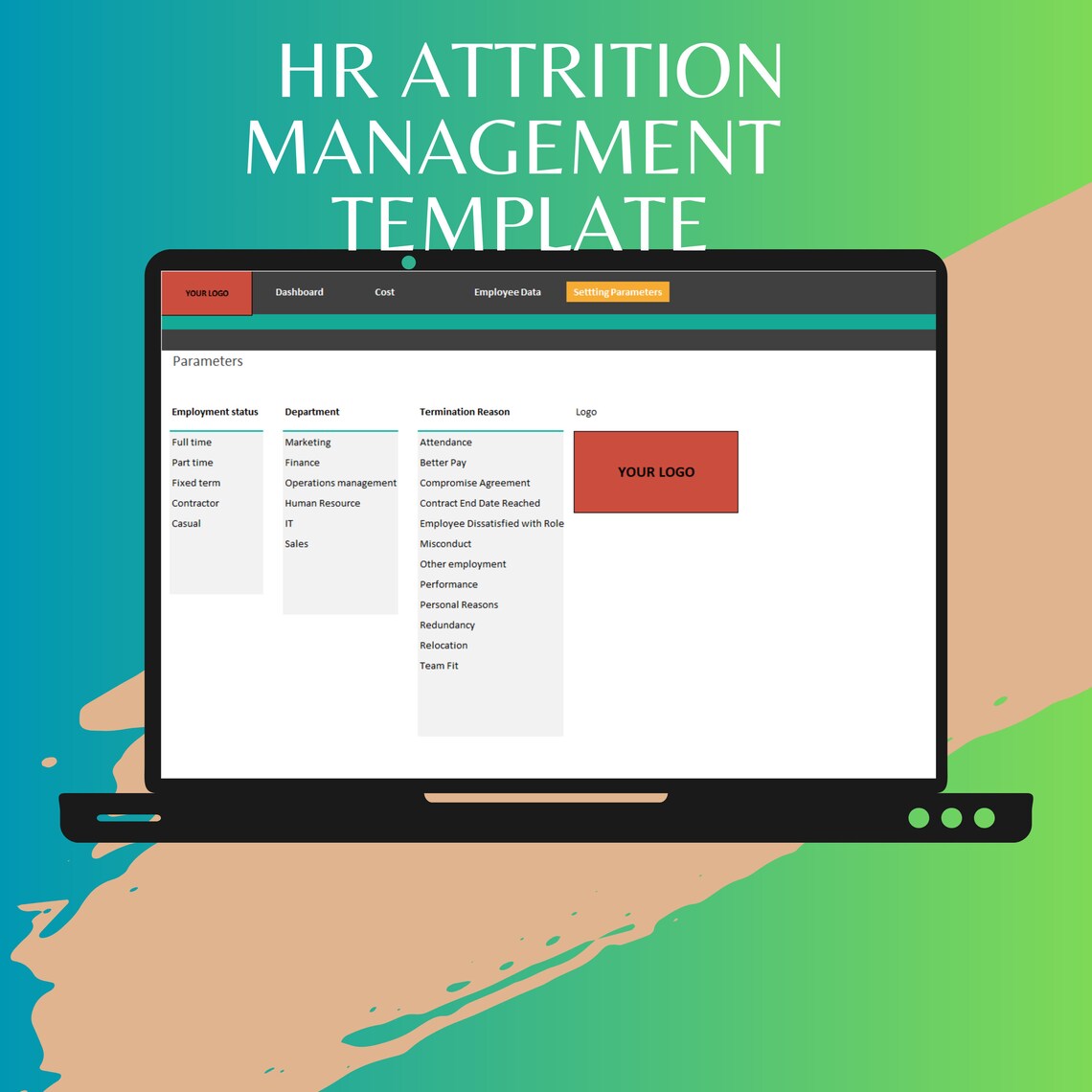 HR Attrition Management Template: Employee Departure Dashboard - Etsy