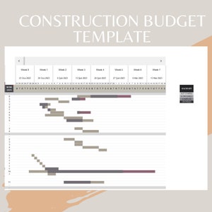Construction Budget Template, Construction Home Building Planner ...