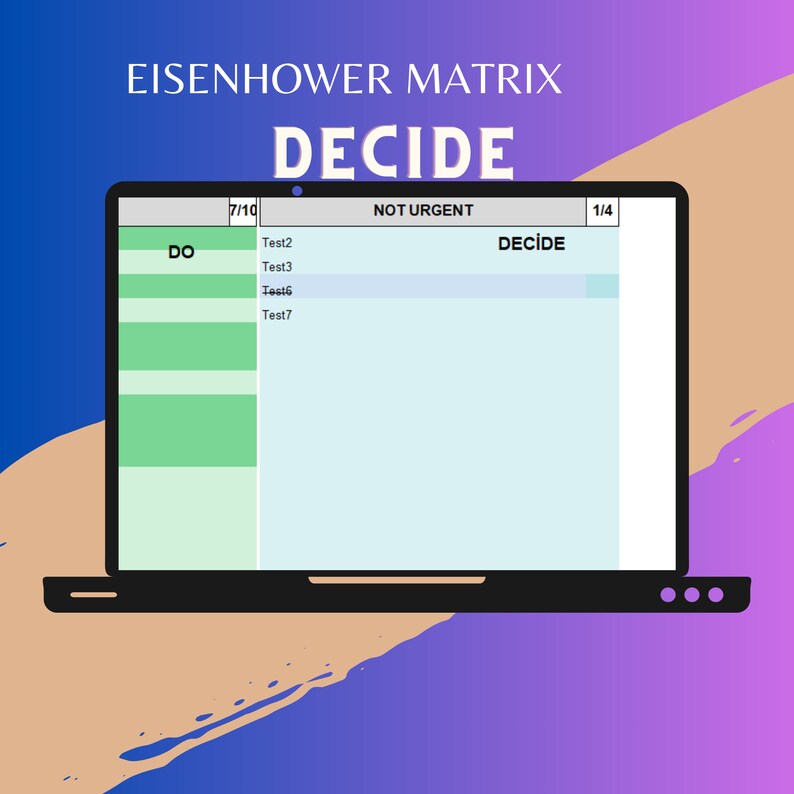 Eisenhower Matrix, Eisenhower Matrix Excel Template, Eisenhower Matrix ...
