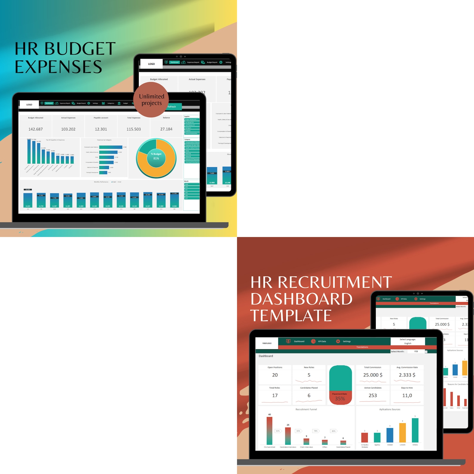 Ultimate Human Resource Management Template, HR Management, Job ...