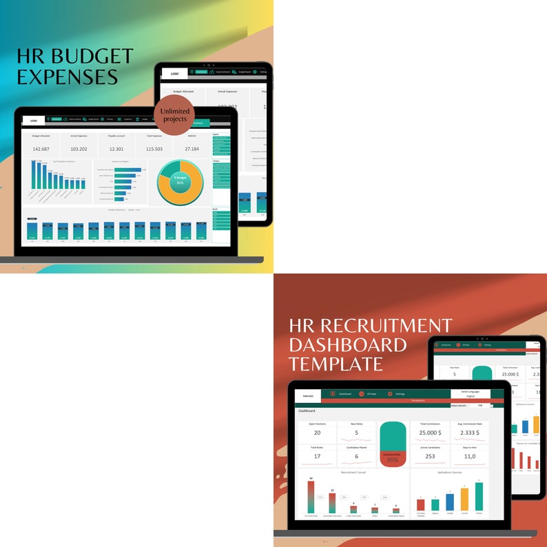 Ultimate HR Management Excel Template Bundle for Human Resource ...