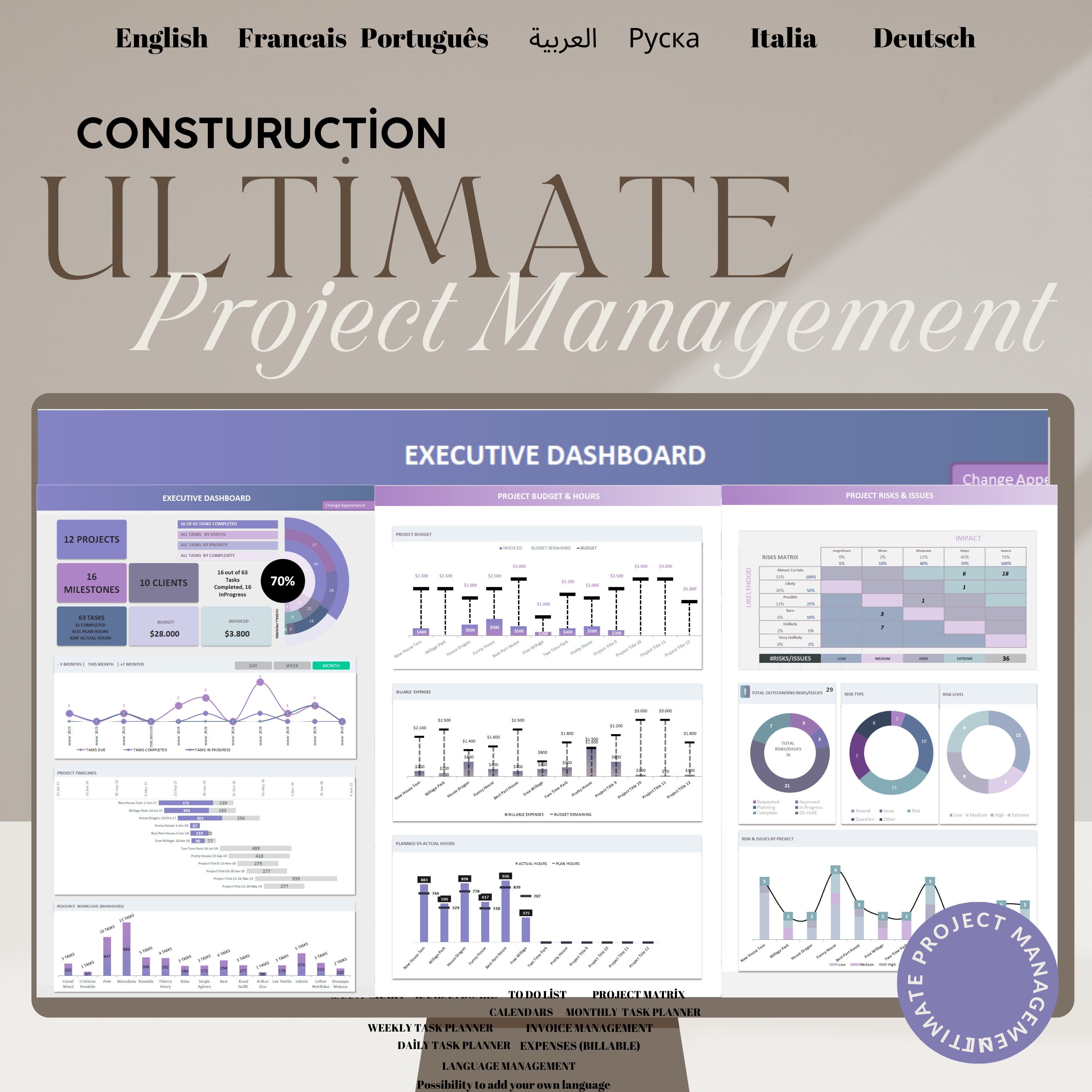 Home Building Planner Template, Home Construction Budget Template ...