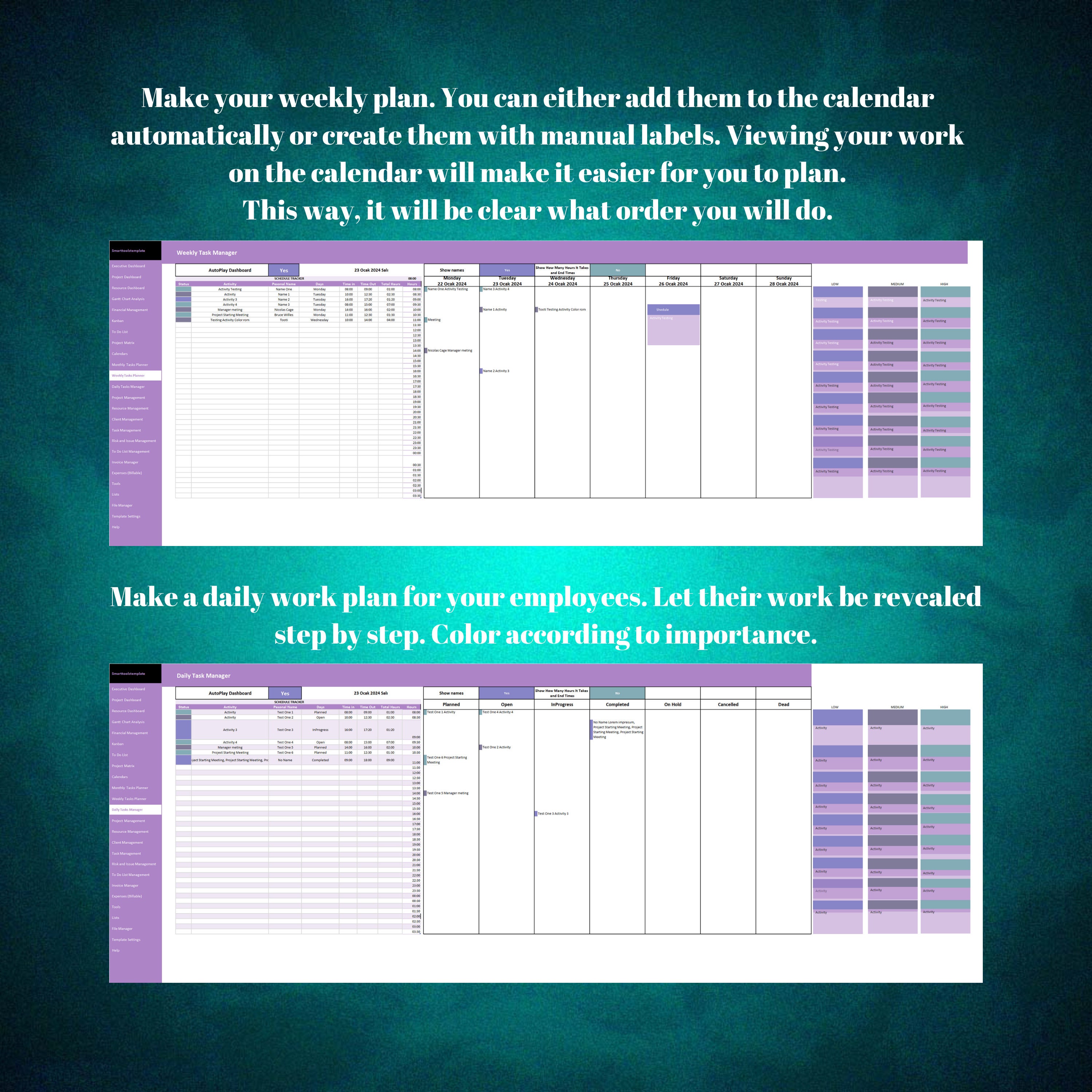 Construction Ultimate Project Management Template, Excel Project ...