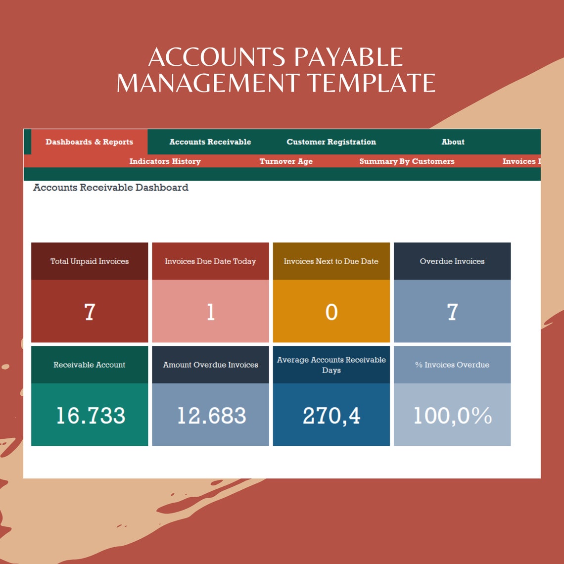 Accounts Receivable Management Template,efficient Accounts Receivable ...