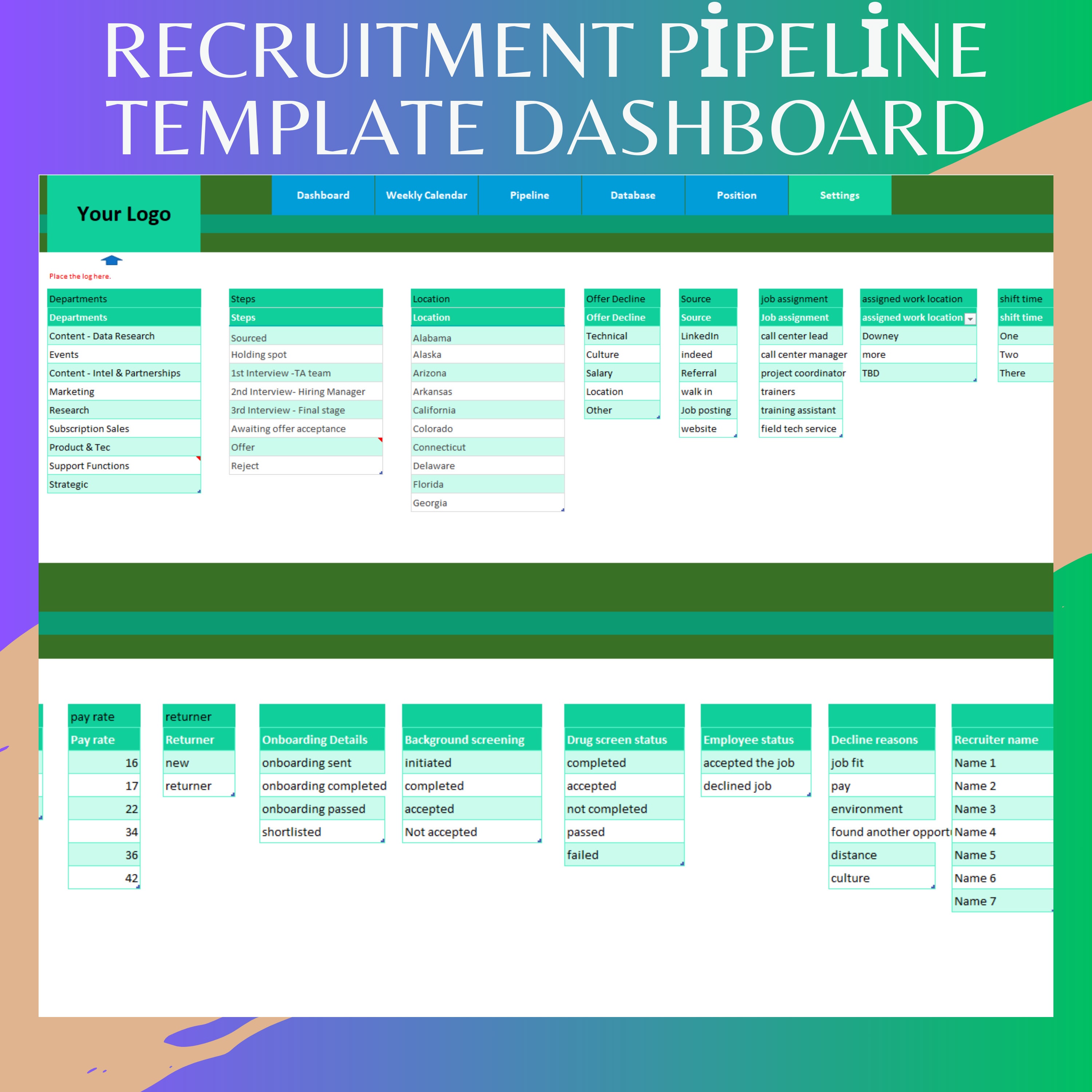 Recruitment Tracker , Human Resource Management, Recruitment Pipeline ...