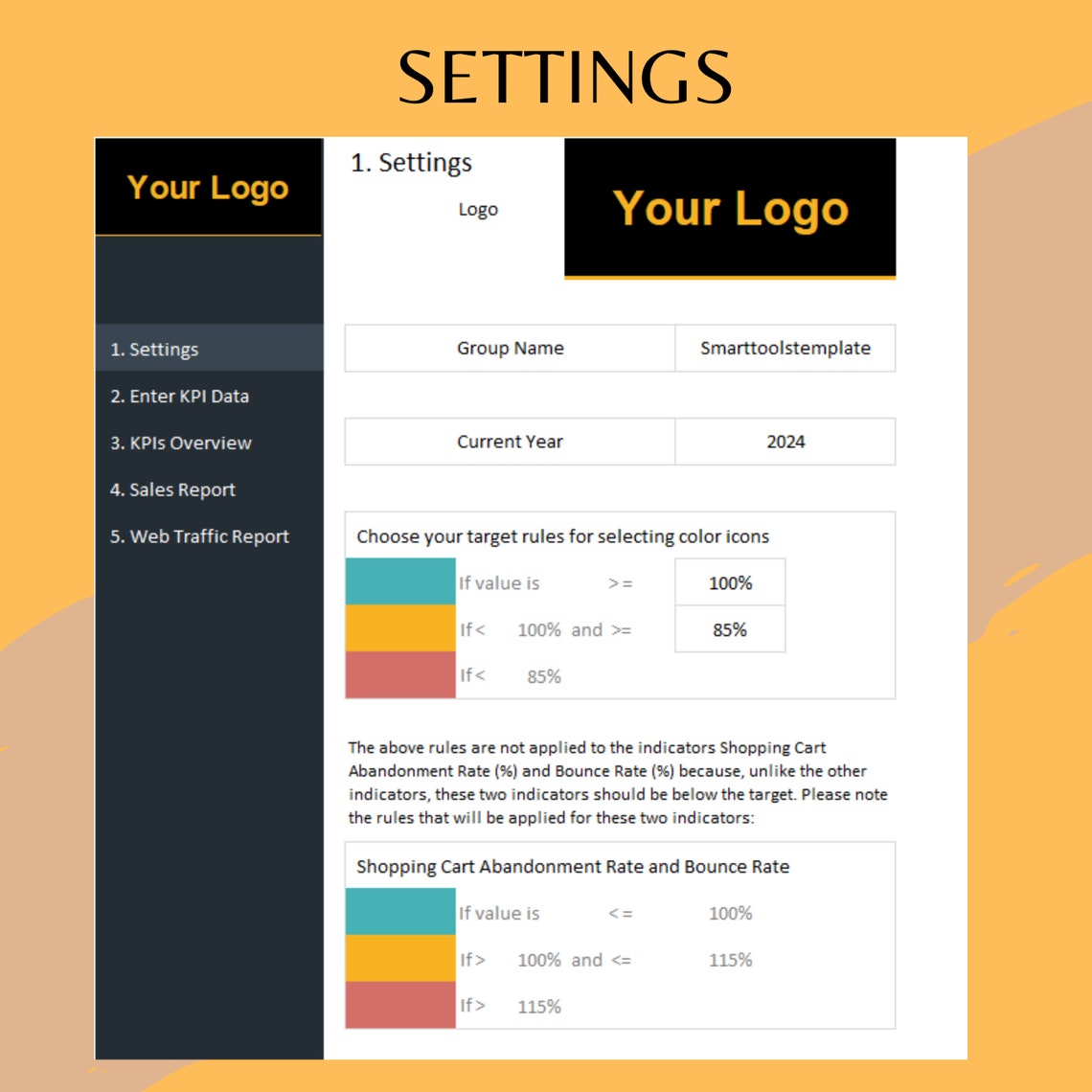 KPI Dashboard Template: Effortlessly Monitor Key Performance Indicators ...