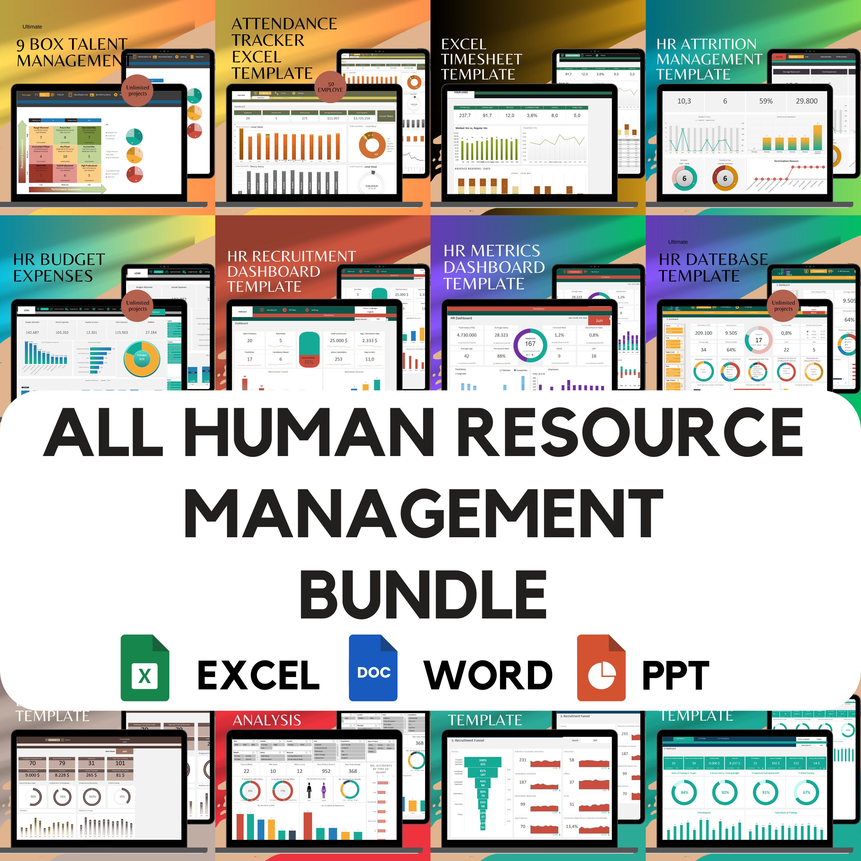 Ultimate Human Resource Management Template, HR Management, Job ...