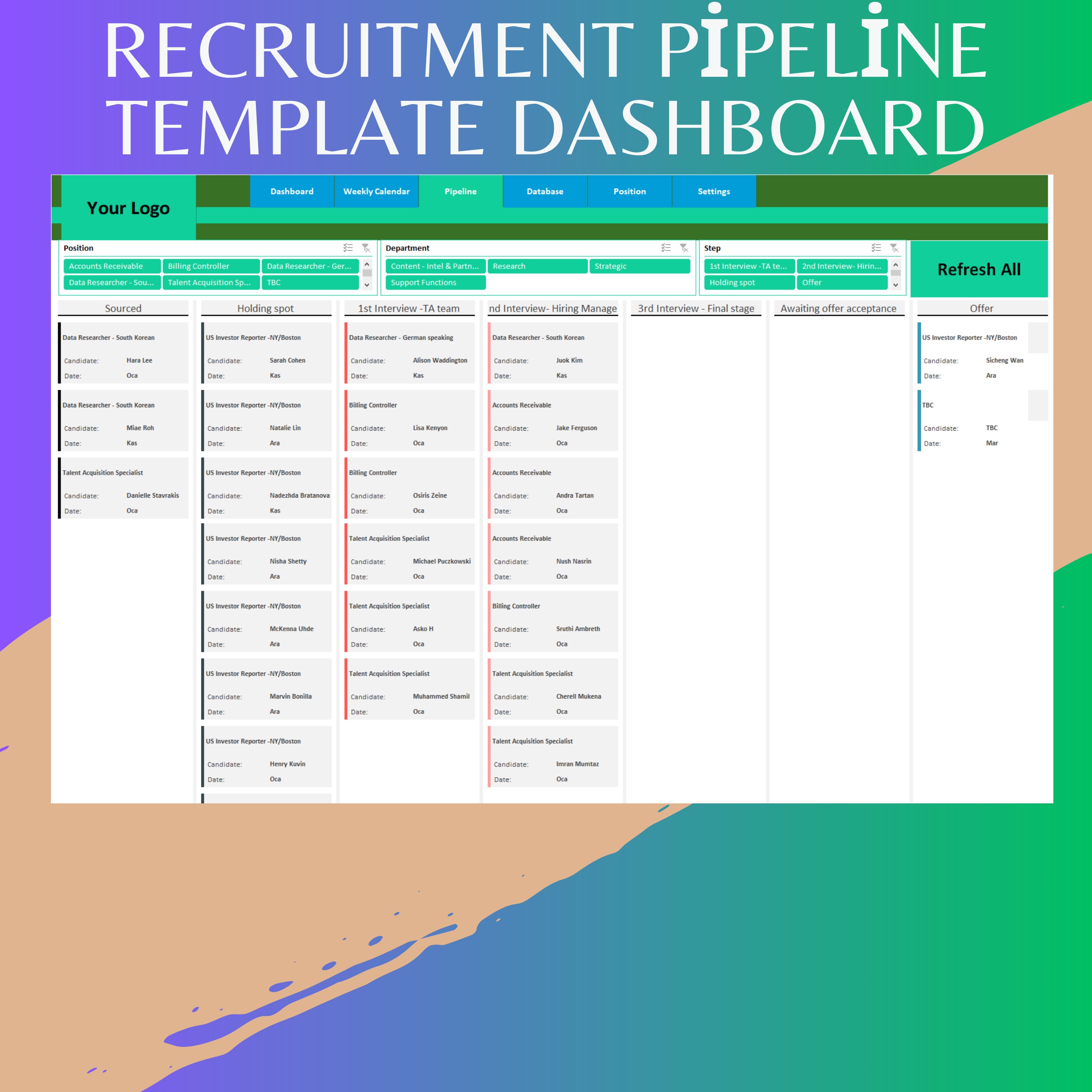 Recruitment Tracker , Human Resource Management, Recruitment Pipeline ...