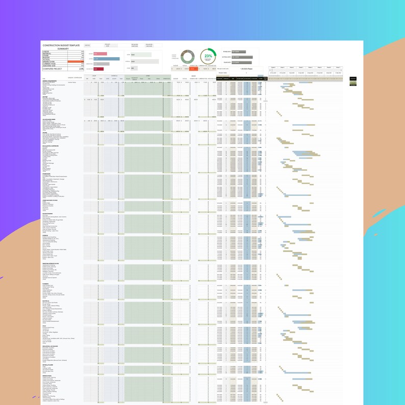 House Building Plan Template, Home Renovation Planner, Construction ...