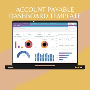 Accounts Payable Dashboard Template, Streamline Your Payment Management, Excel AP Dashboard ...