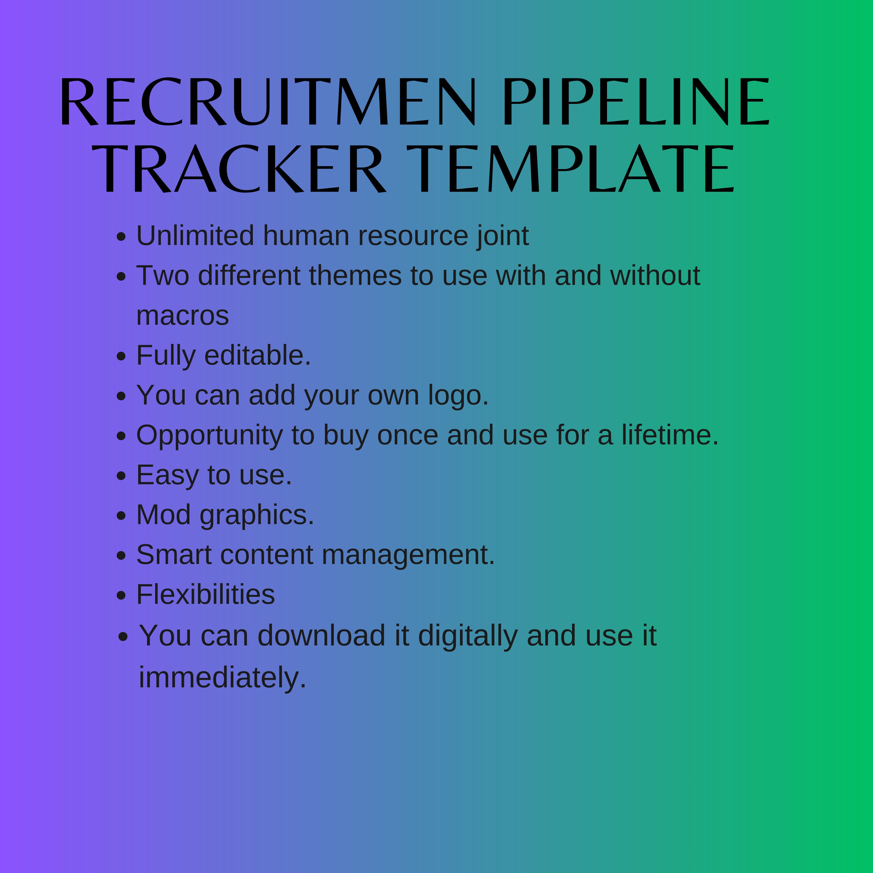 HR Database Template: Excel HR Management Dashboard - Etsy