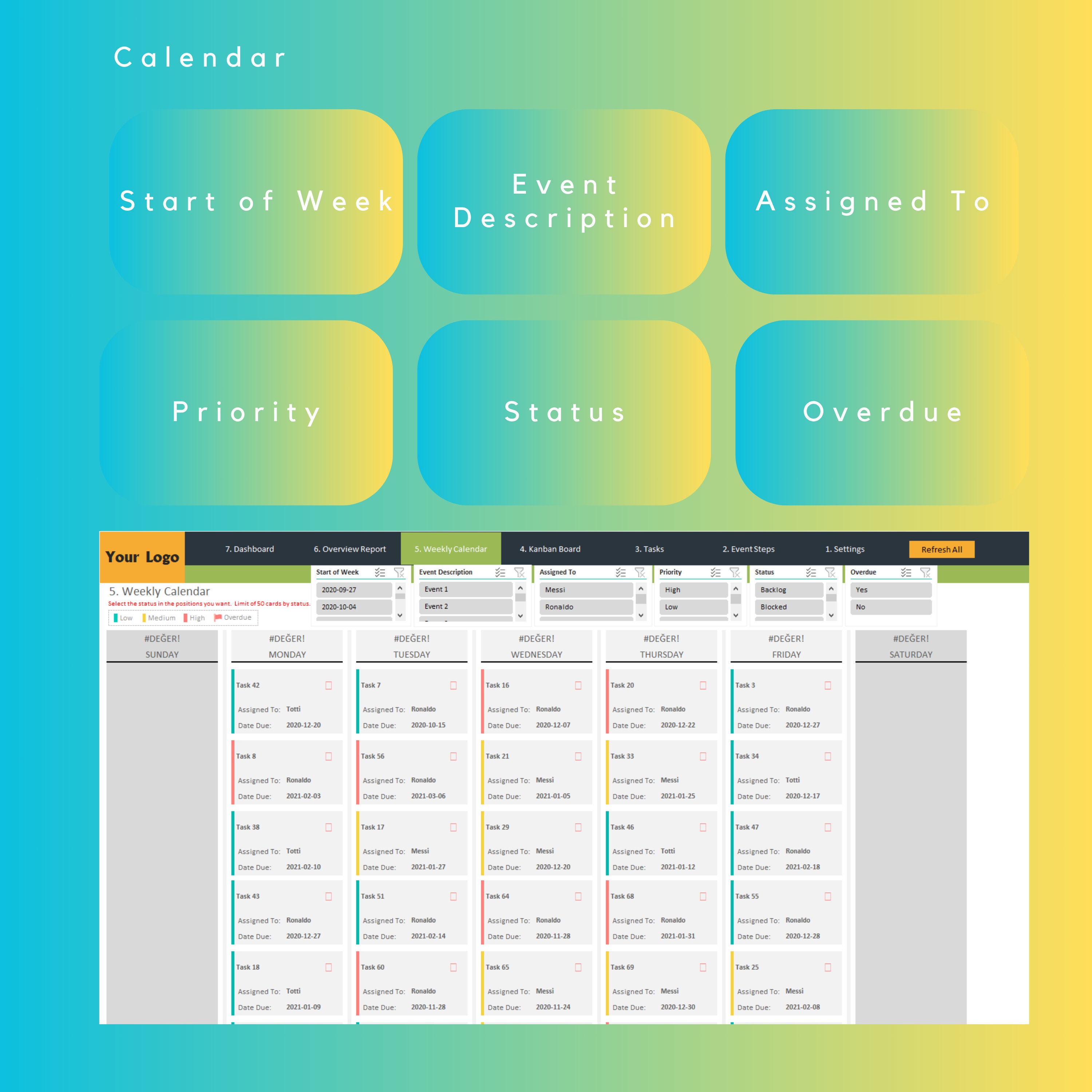 Event Planning Excel Template - Organize Your Next Event With Ease - Etsy