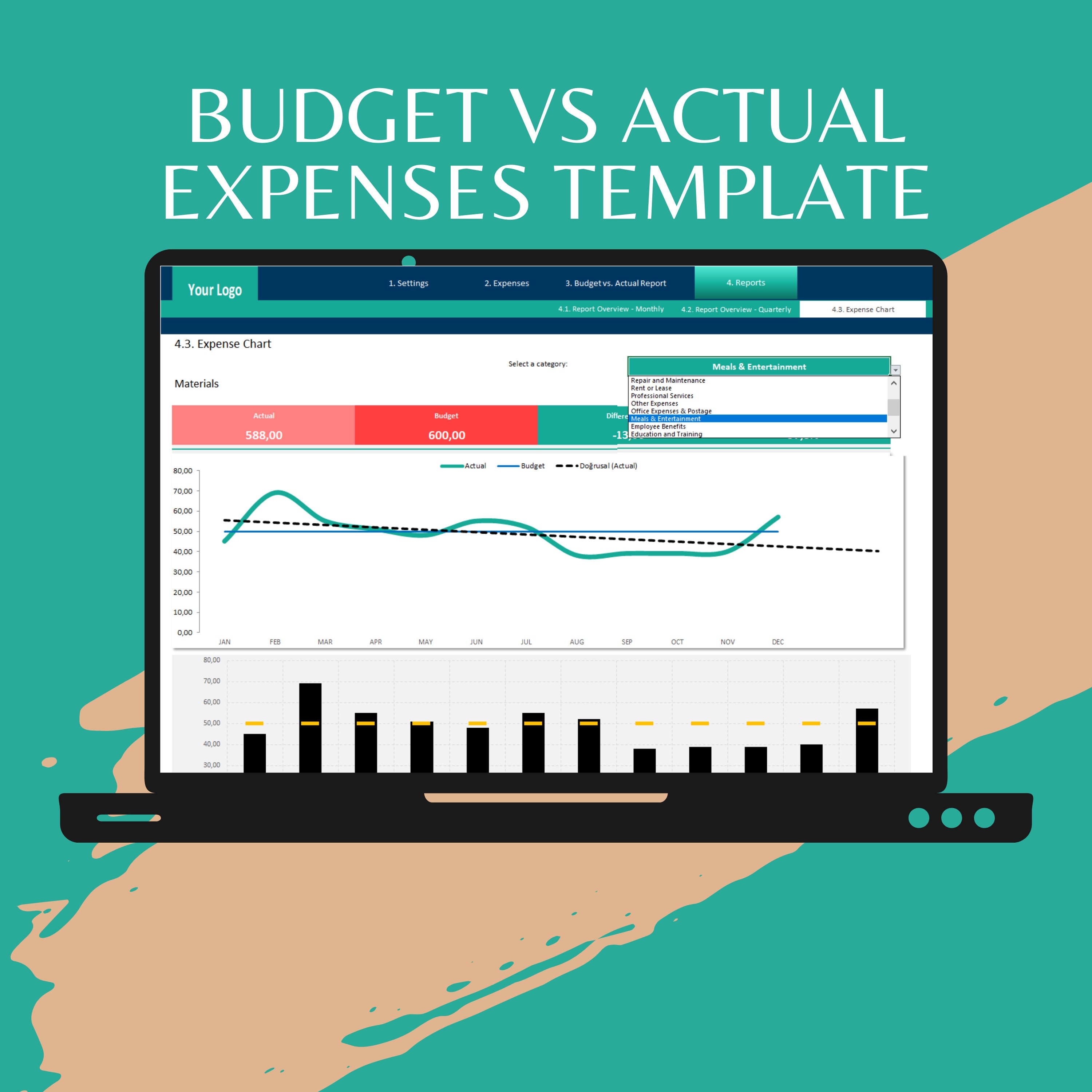 Budget Vs Actual Expenses Template Efficient Financial Tracking ...