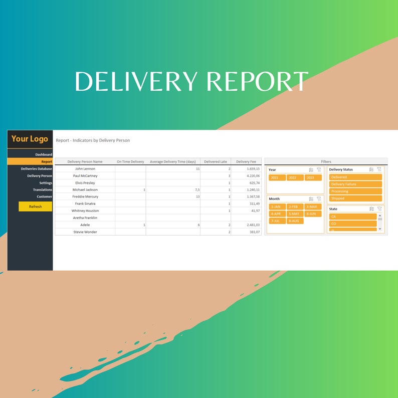 Delivery Tracking Template: Easily Track Your Deliveries and Shipments ...