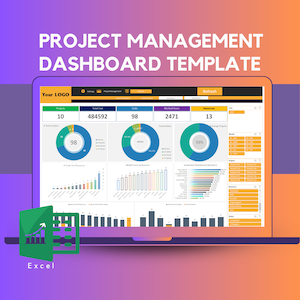 Project Management Dashboard: Excel Template, Task Tracker - Etsy
