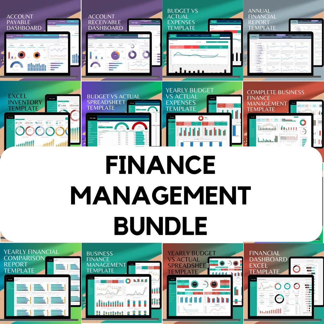 Excel Finance Management Bundle: Budget, Income, Expense, KPI ...