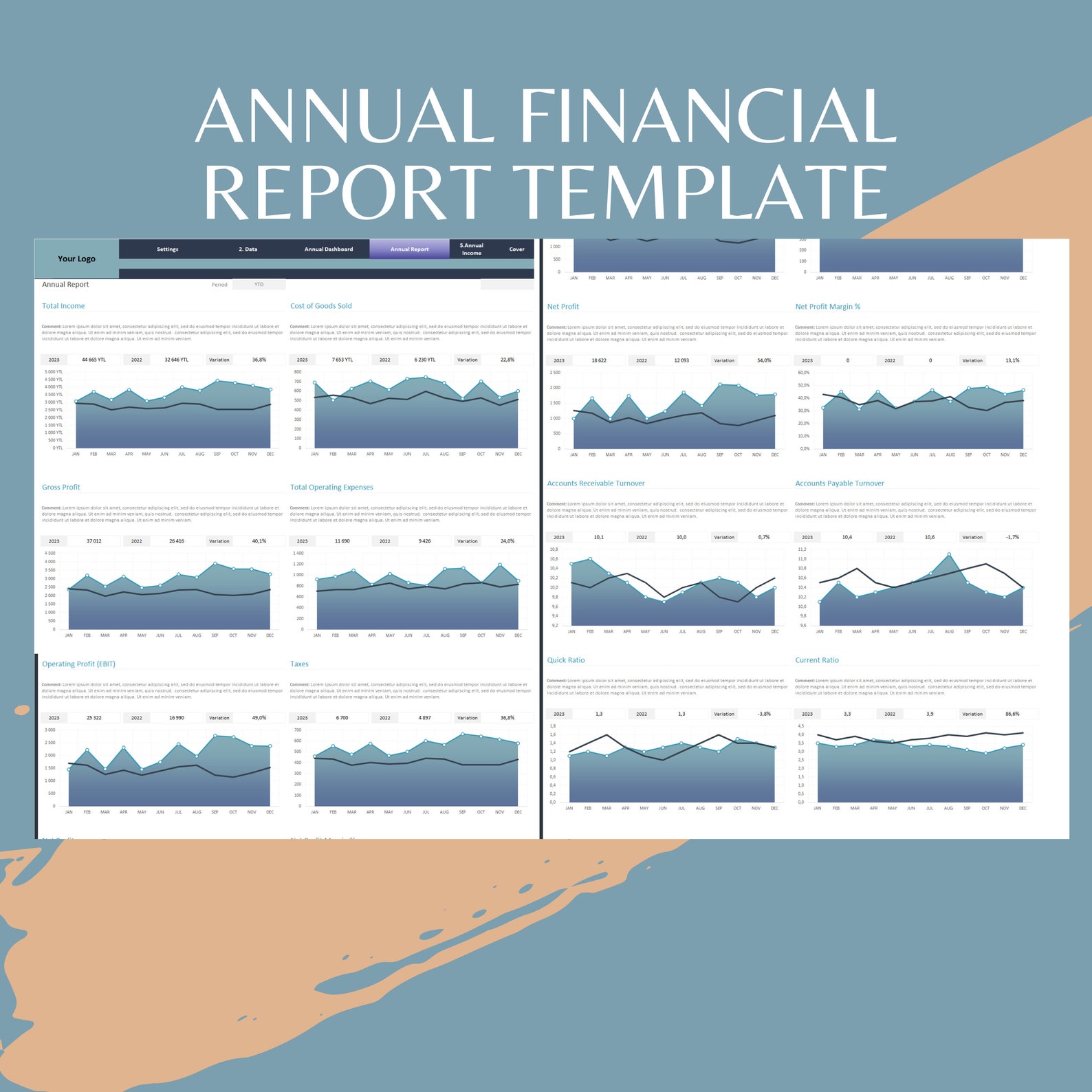 Annual Financial Report Template, Comprehensive Financial Report ...