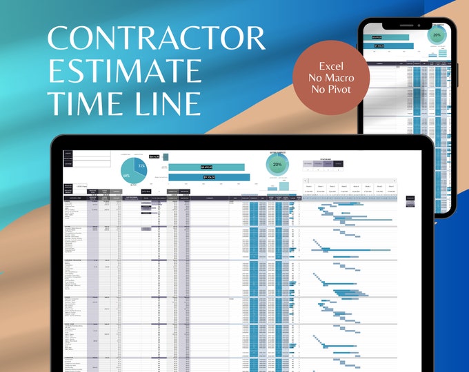 Construction Cost Estimate Template, Contractor Estimate Planner ...