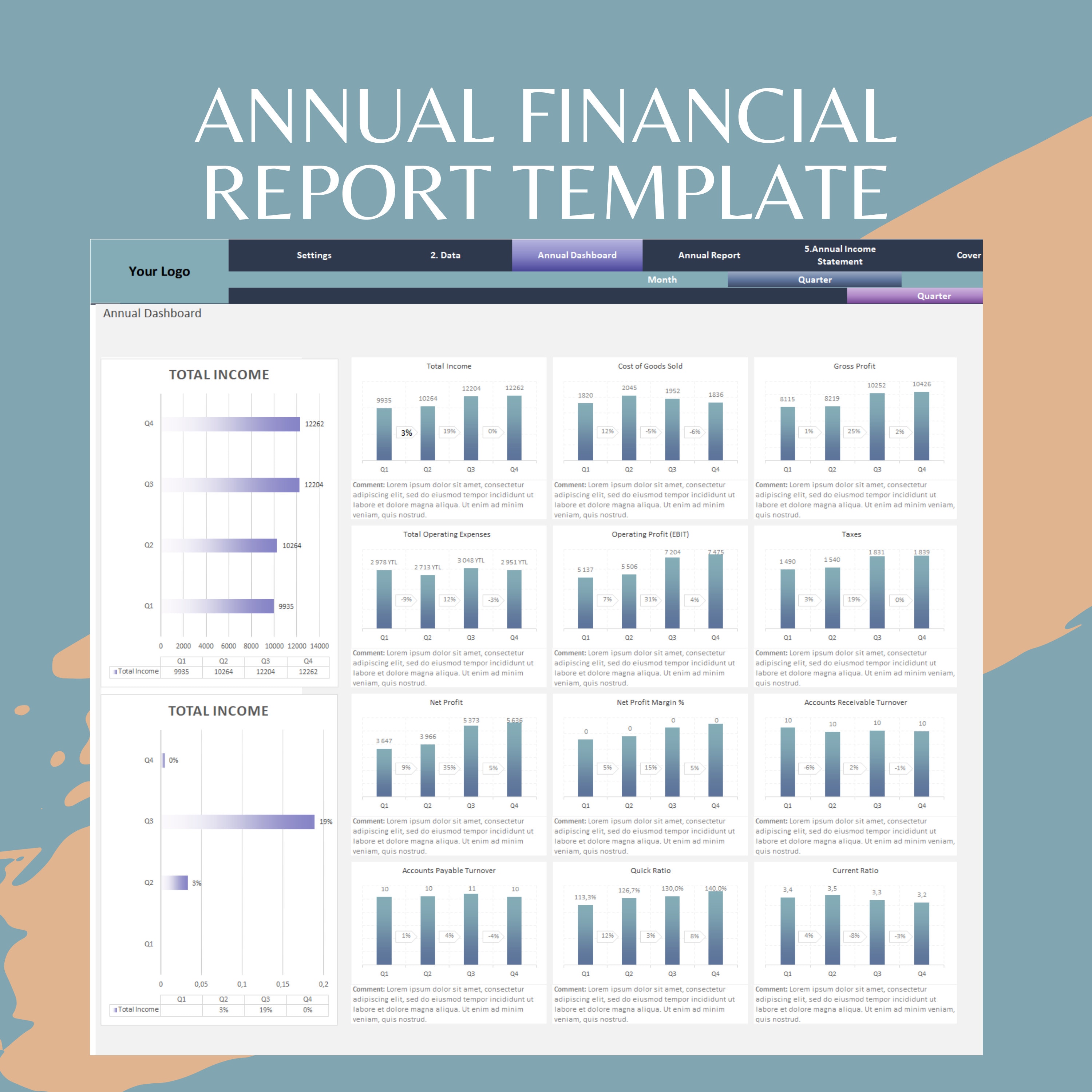 Annual Financial Report Template, Comprehensive Financial Report ...