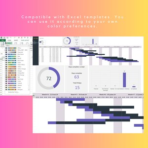 Gantt Chart Excel Template: Project Planning Task Tracker - Etsy