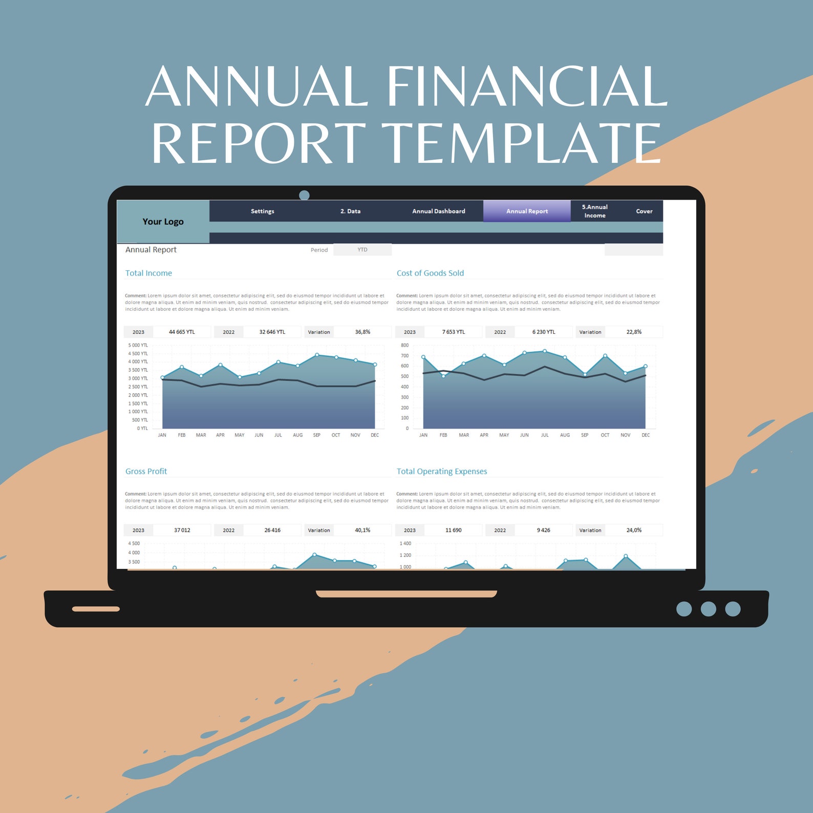 Annual Financial Report Template, Comprehensive Financial Report ...