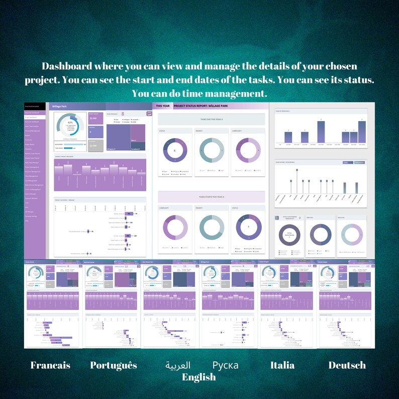 Construction Ultimate Project Management Template, Excel Project ...