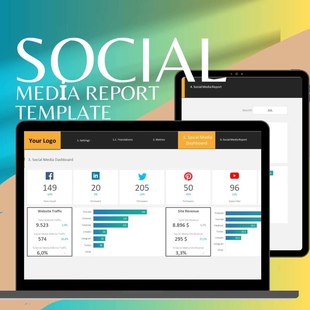 Social Media Report Template, Social Media Report Template - Analyze ...