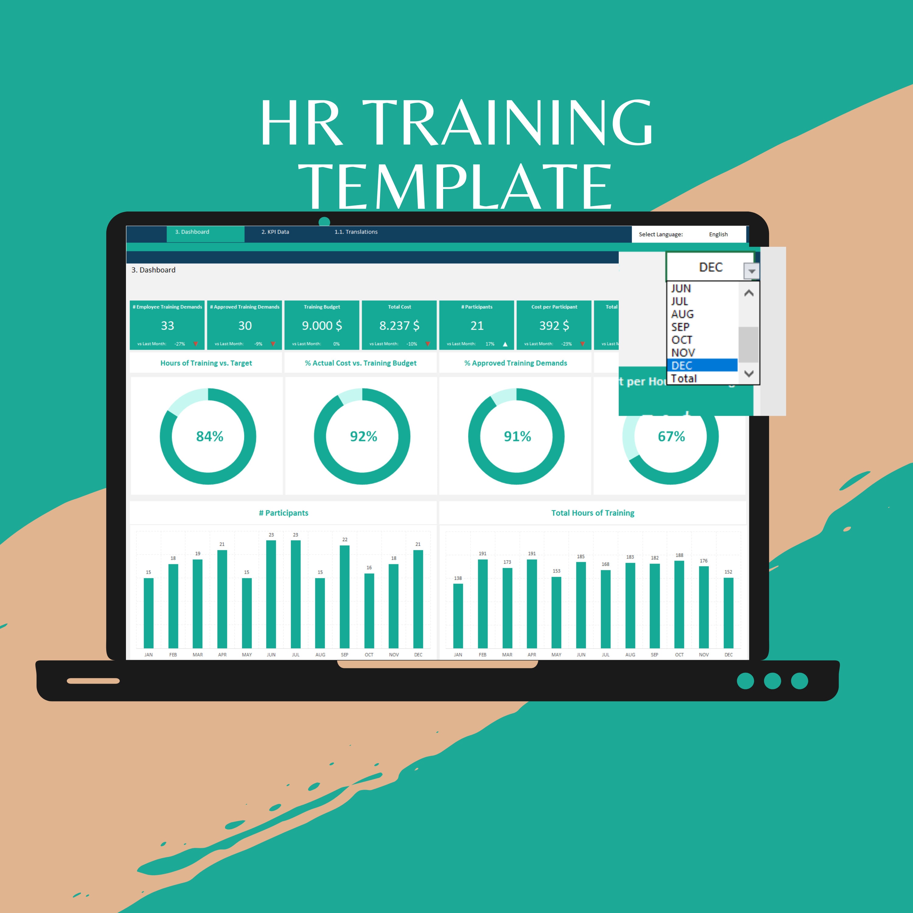 HR Training Template, HR Training Excel Template - Etsy