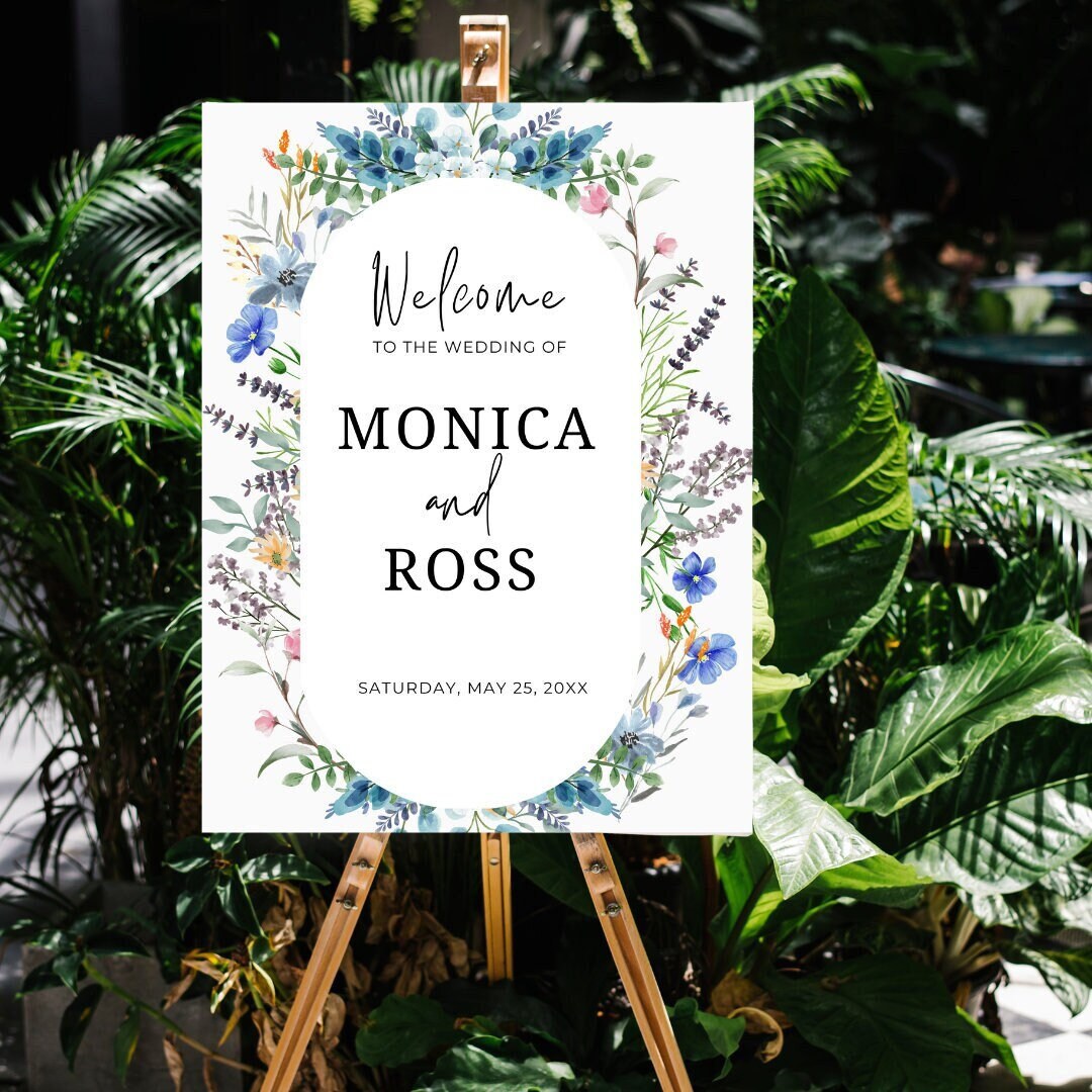 Welcome Sign Amelia Printable Templates Instant Download - Etsy