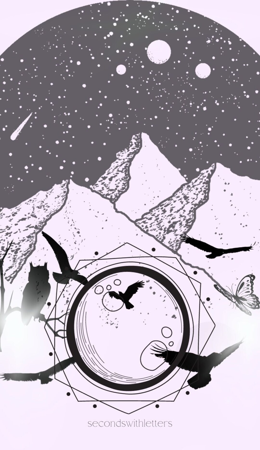 Moonlight Oracle Cards Template - Etsy