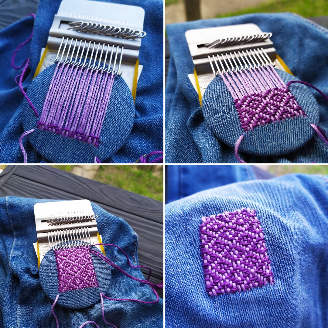 Small Hand Looms 14 Hooks, Craft Kits, Darning Loom, Speedweve Darning ...