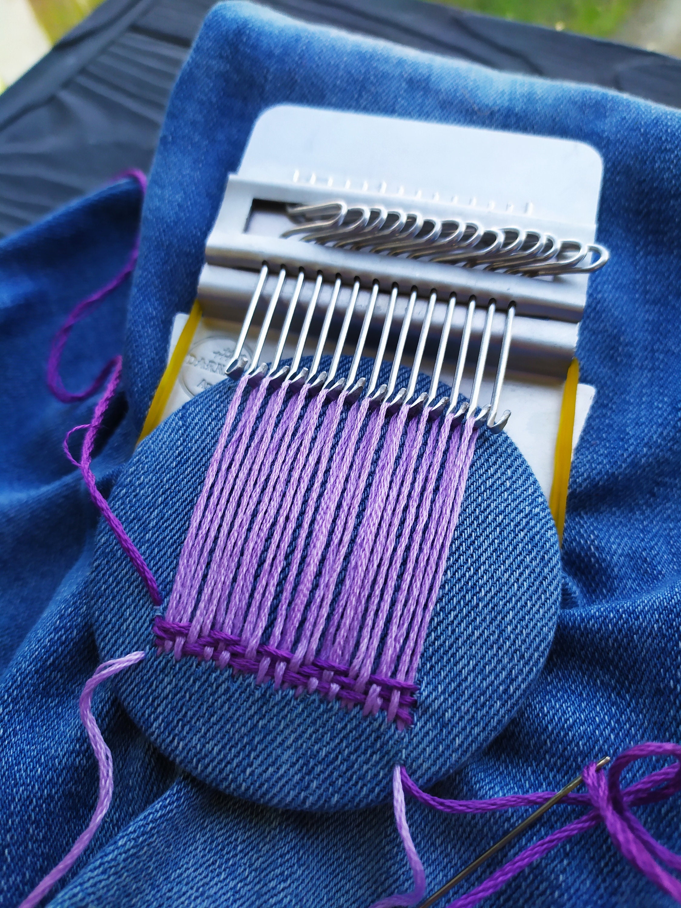 Small Hand Looms 14 Hooks, Craft Kits, Darning Loom, Speedweve Darning ...