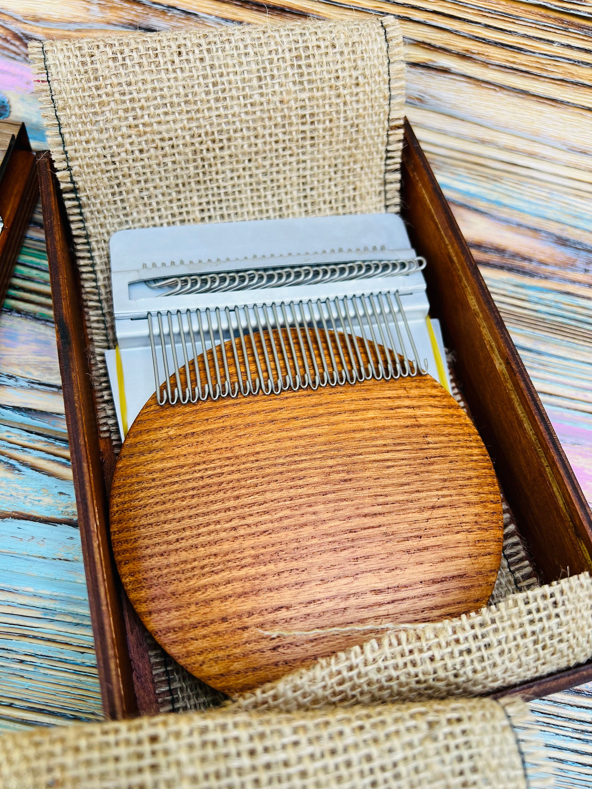 Darning Loom, Gift Sets, Craft Kits 21, 28 Hooks, Small Hand Loom ...