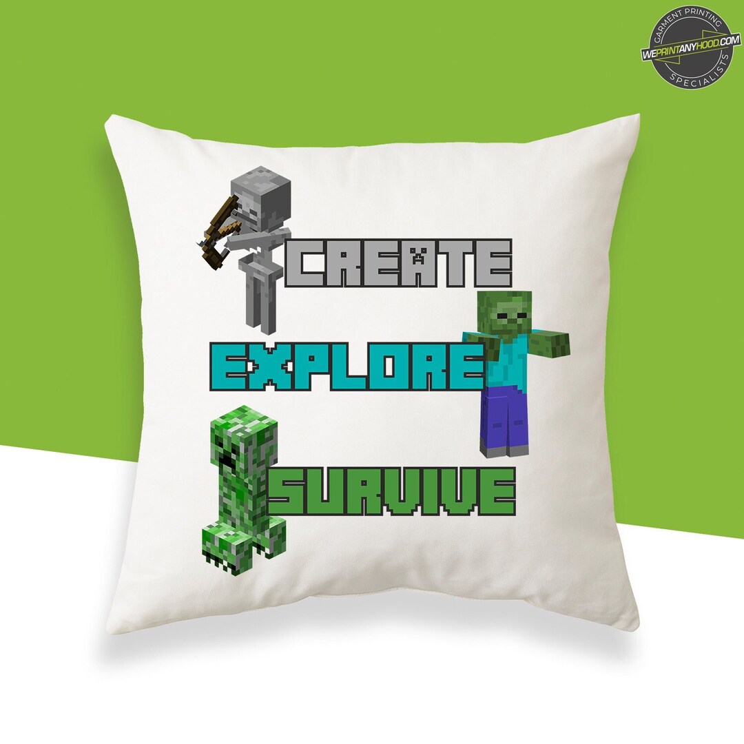 Minecraft Themed Pillow Presents for Him/her Ideal for - Etsy