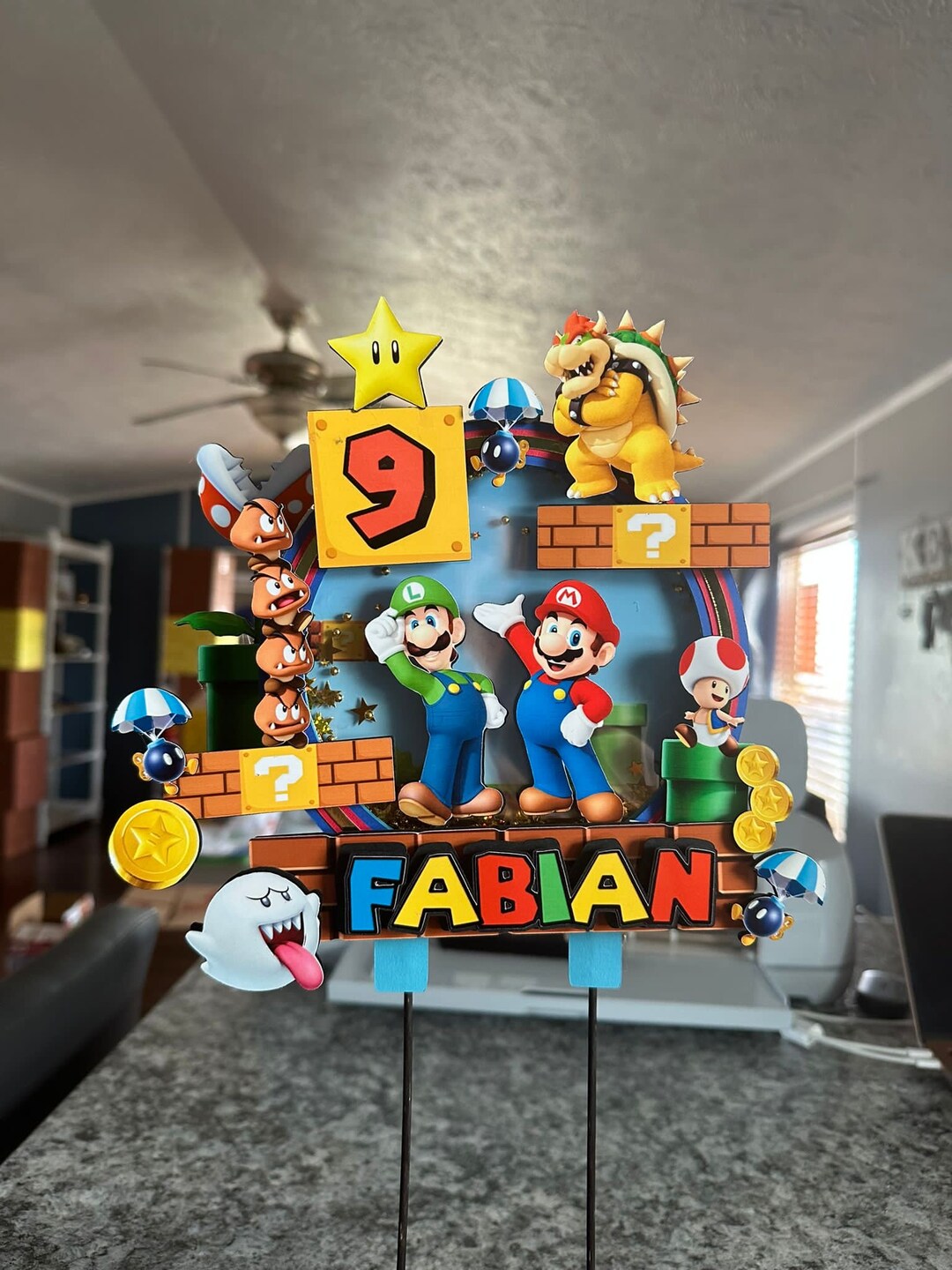 Super Mario Cake Topper - Etsy