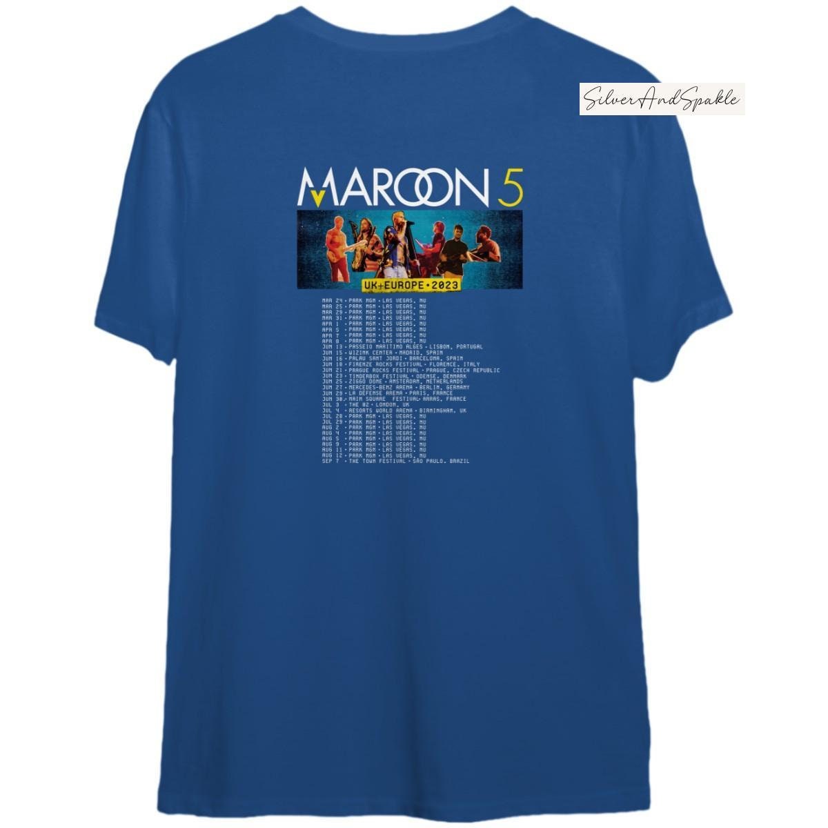 Maroon 5 Shirt Maroon 5 Maroon 5 Shirt Tour 2023 Gift for - Etsy