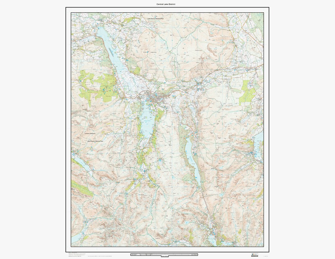 Personalised Ordnance Survey Wall Maps by Postcode - Etsy