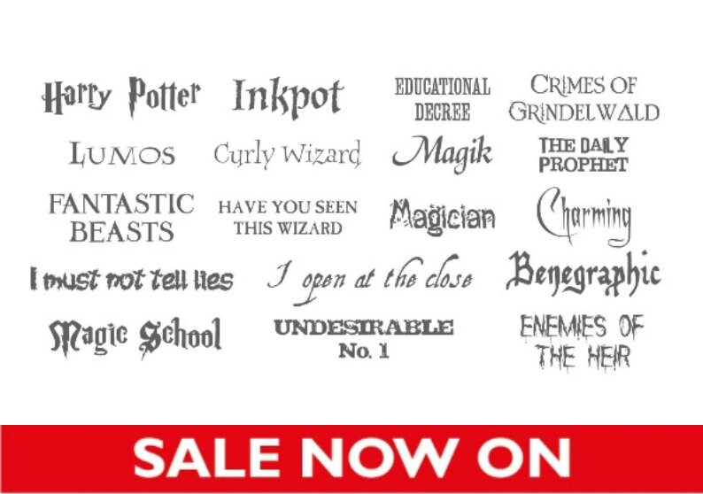 20 ULTIMATE Wizard Fonts Instant Downloadable Typography for Crafting ...