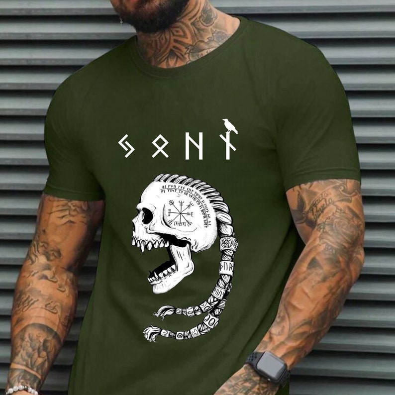 YOUR NAME in Runes,viking Shirt, Valhalla T-shirt, Personalized Name on ...