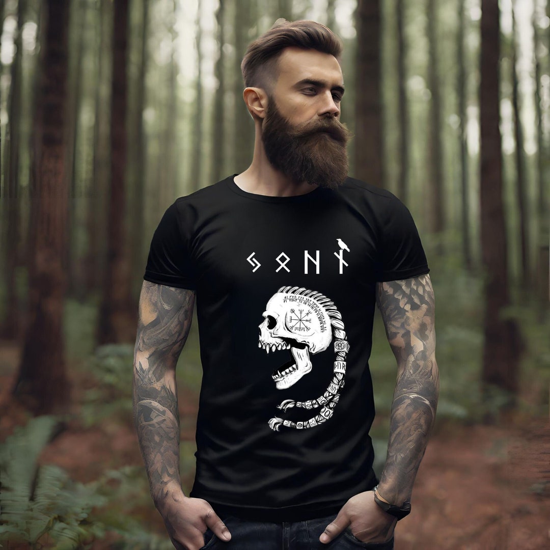 YOUR NAME in Runes,viking Shirt, Valhalla T-shirt, Personalized Name on ...