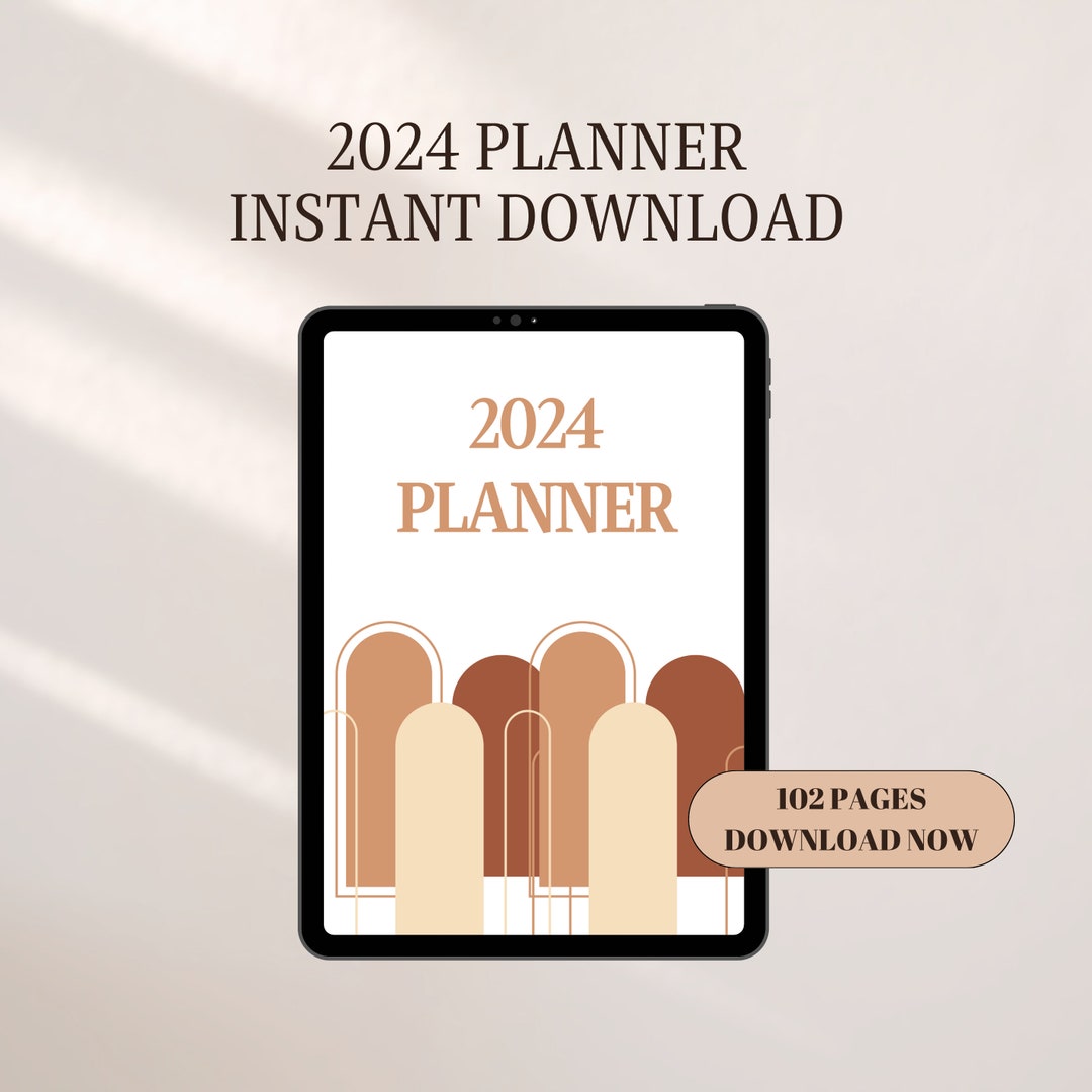 Digital Planner/ Bohemian 2024 Planner/ Bohem 2024 Planner/ 2024 ...