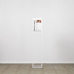 SQUARE Menu Stand Sign Magnetic Display Board for Cafe, Restaurant ...