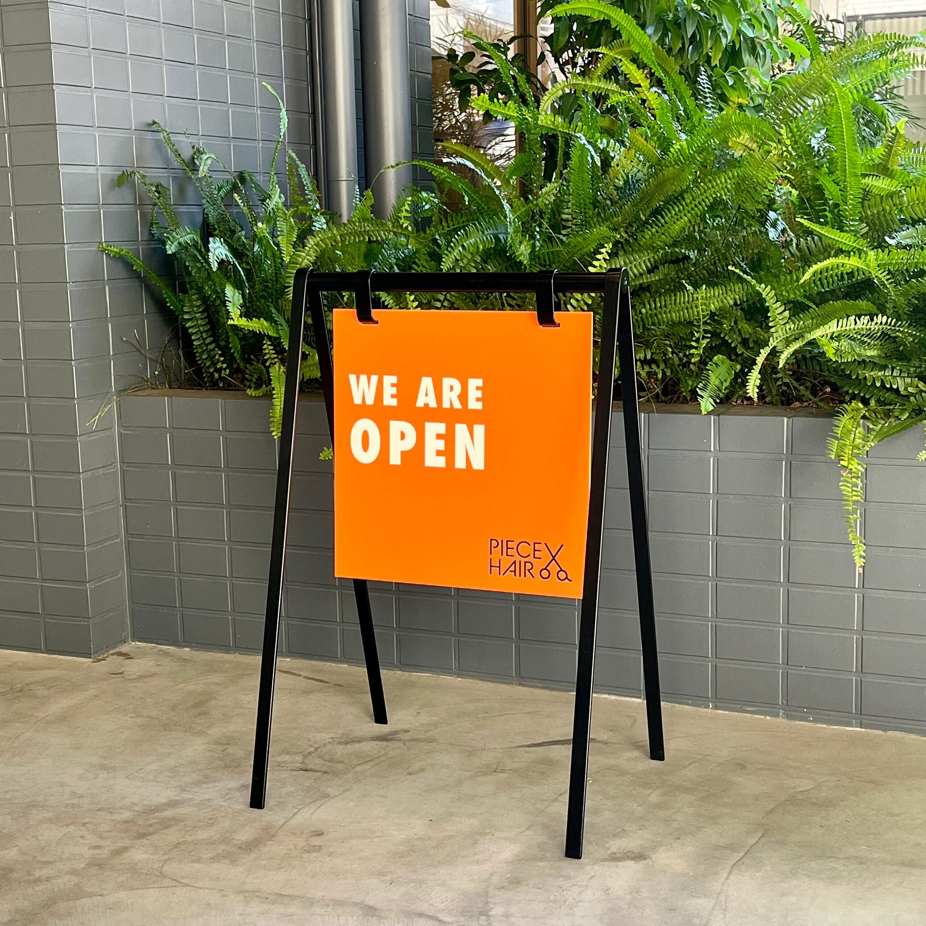 Custom A-frame Sidewalk Sign 16 16 Custom Sidewalk Sign, Pavement Sign ...