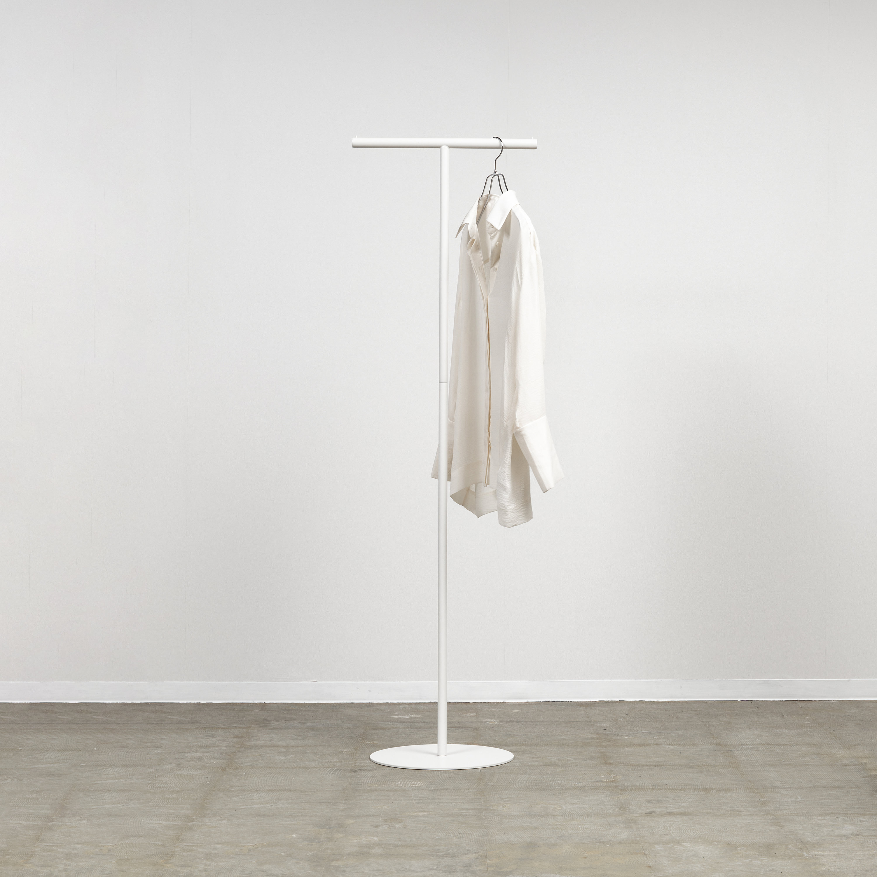 Minimal T-shaped Clothing Rack - Simple Steel Hanger Rack for HOME ...