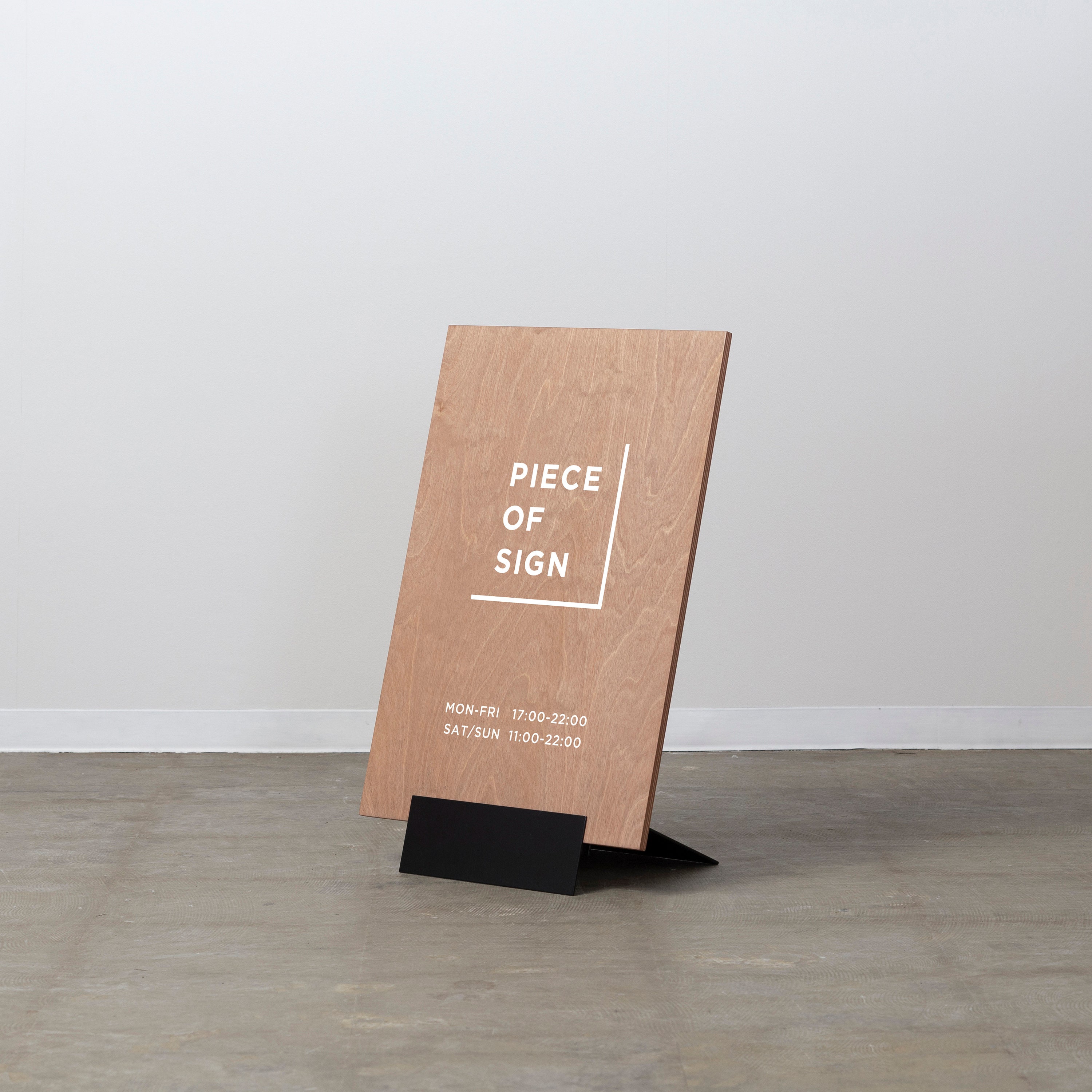 Custom Minimal Base Sidewalk Sign L-size Custom Sidewalk Sign, Pavement ...