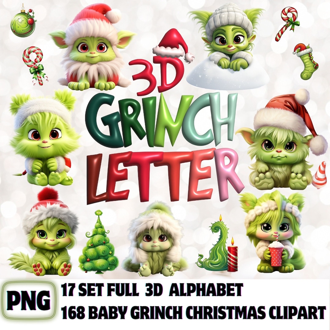 Merry Grinchmas Letters Printable