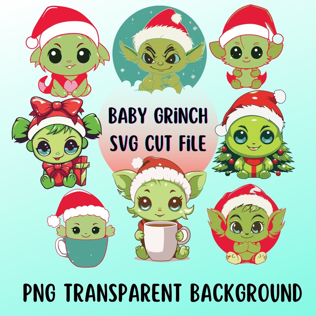 Baby Grinch Christmas Clipart, Baby Grinch Christmas SVG, Baby Grinch ...